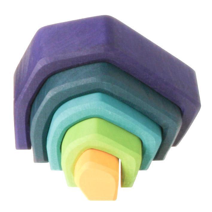 Grimm's small wooden cave stacker – Dilly Dally Kids