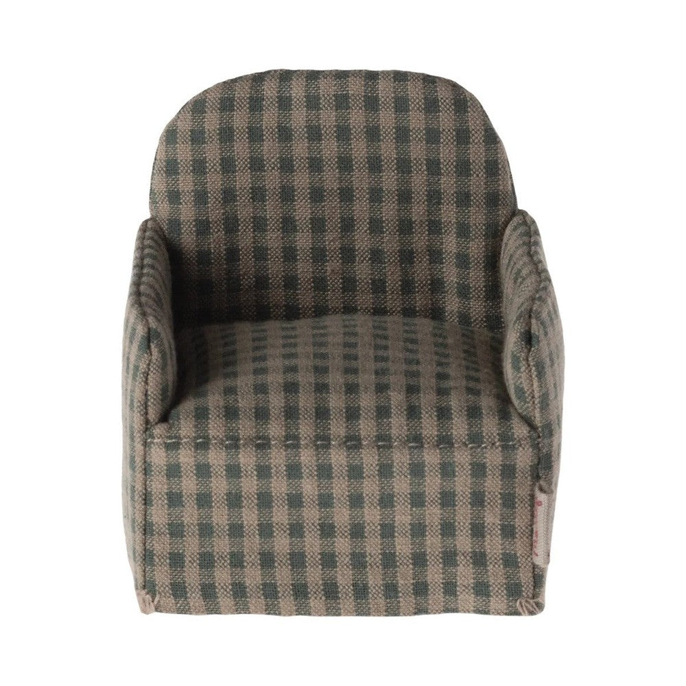 Maileg green checker chair for mice – Dilly Dally Kids