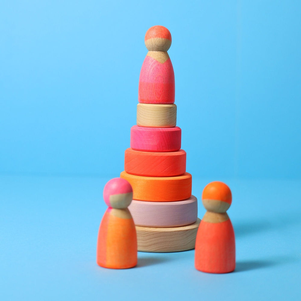 Grimm's small conical tower neon pink – Dilly Dally Kids