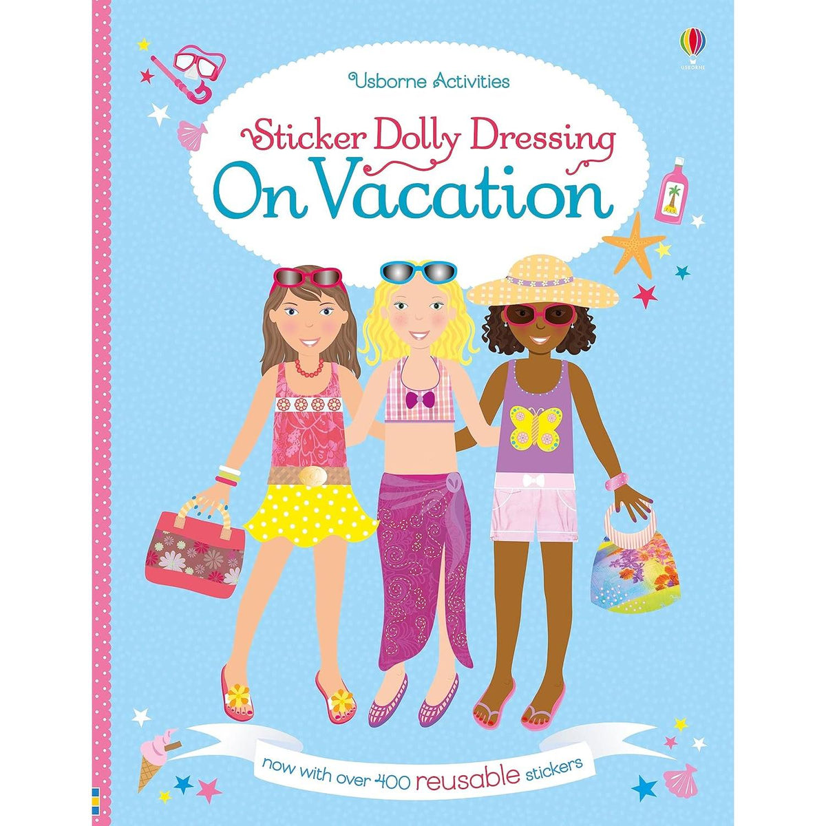 Usborne sticker dolly dressing on vacation – Dilly Dally Kids