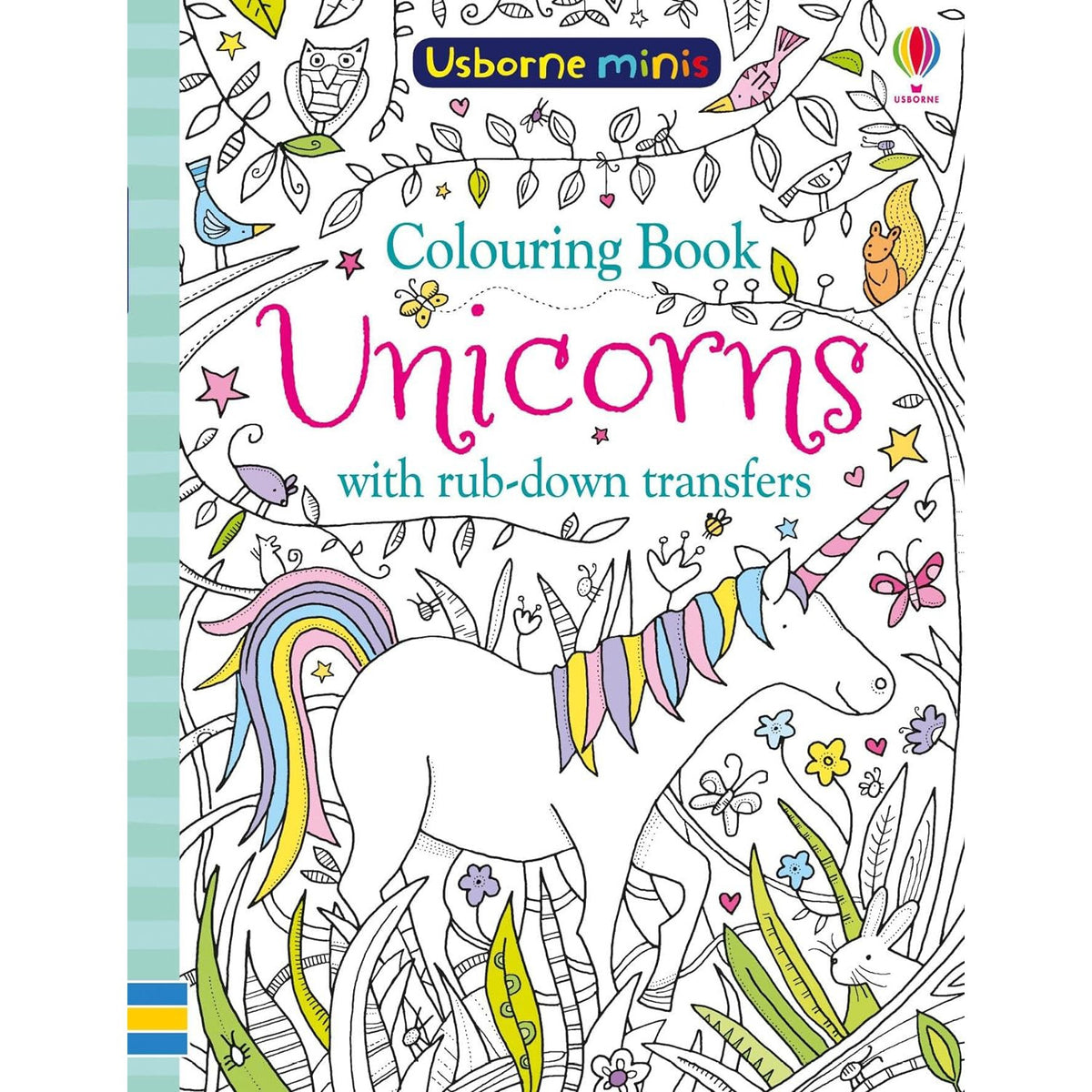 Usborne colouring book unicorns with rub down transfers – Dilly Dally Kids