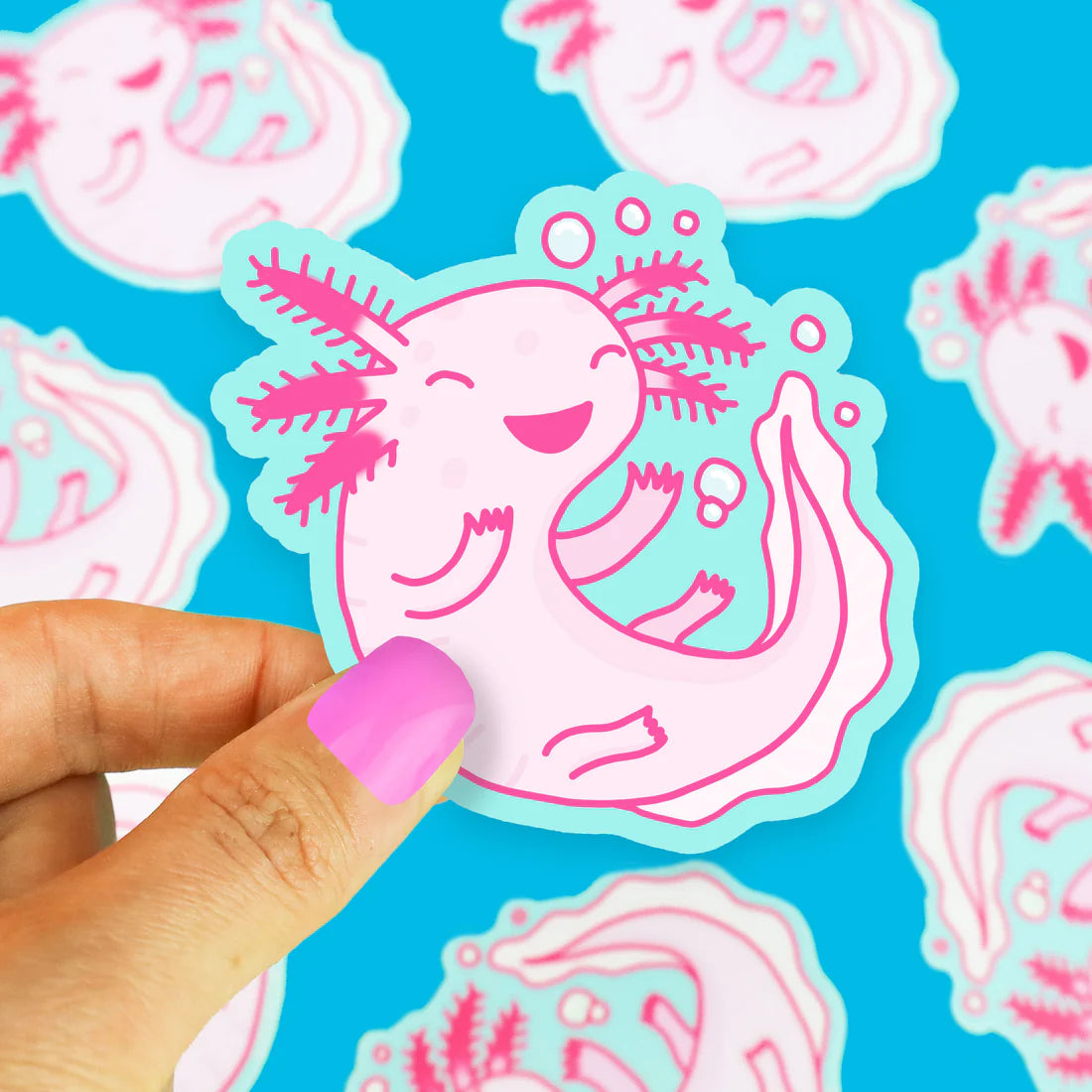 axolotl vinyl sticker – Dilly Dally Kids
