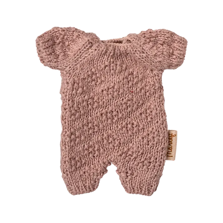 Maileg knitted suit, micro - heather – Dilly Dally Kids