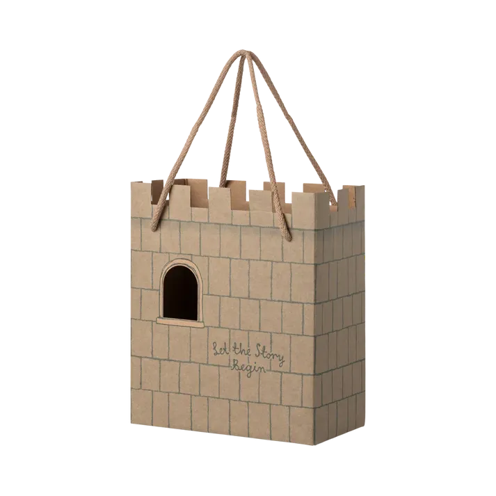 Maileg paper bag, castle - mint – Dilly Dally Kids