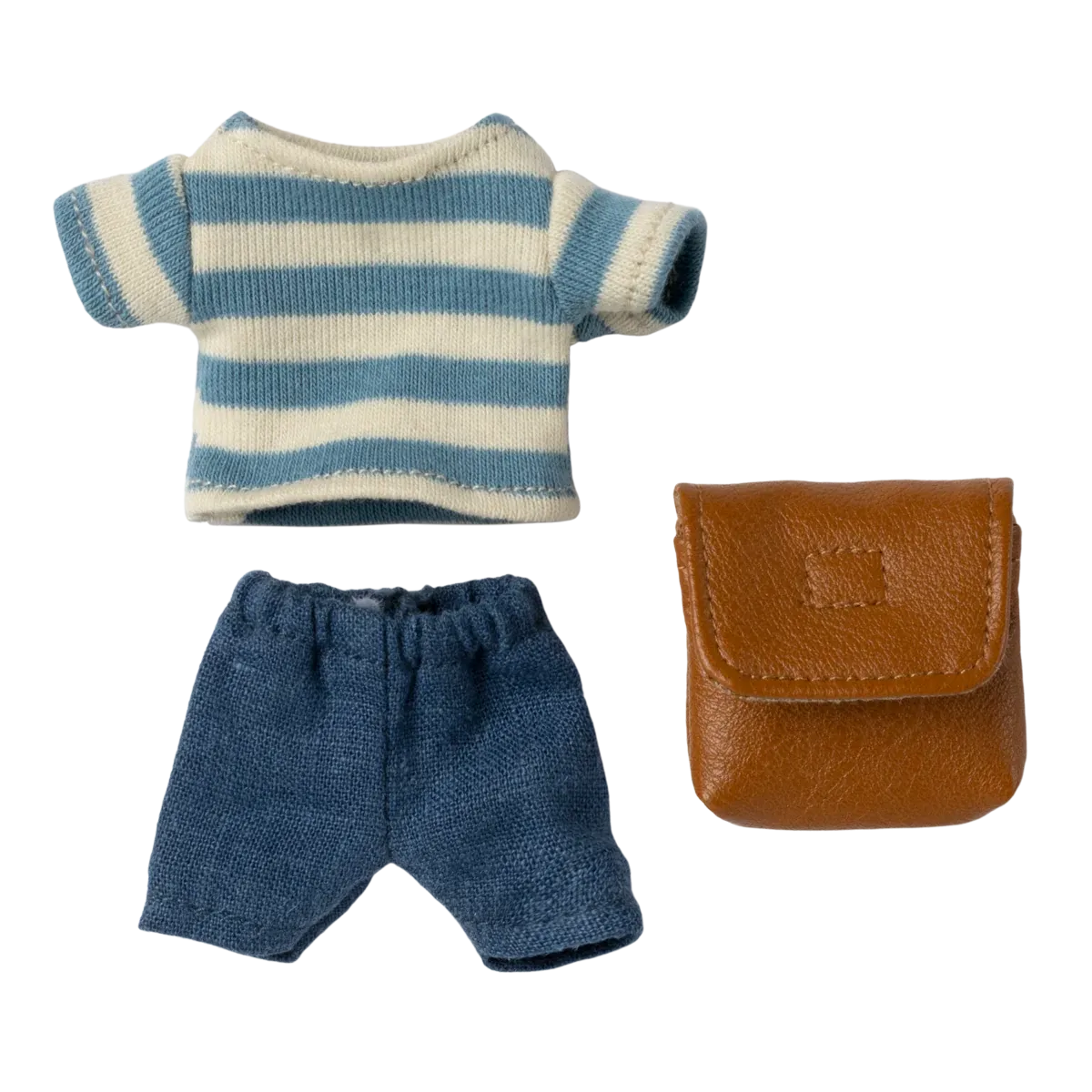 Maileg clothes and bag, big brother mouse - brown – Dilly Dally Kids