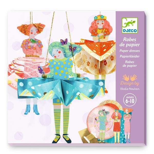 Djeco folding paper dresses – Dilly Dally Kids