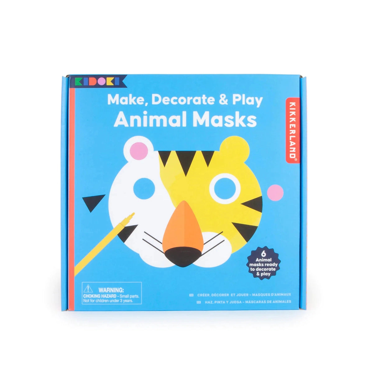 Kikkerland make, paint & play animal masks – Dilly Dally Kids