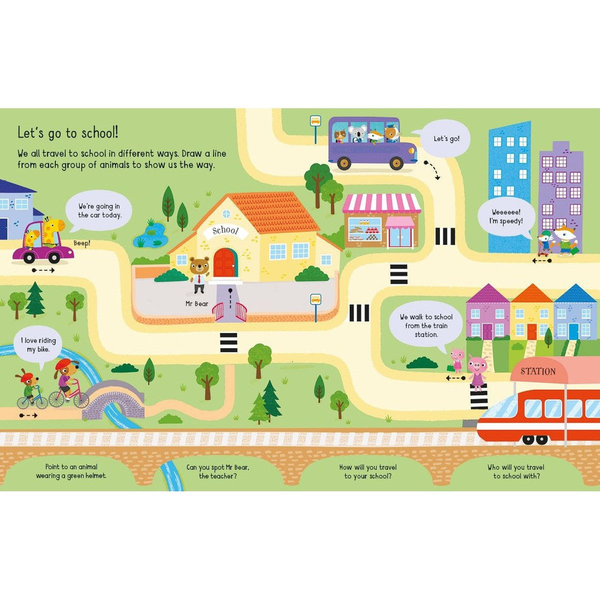 Usborne Starting School Activity Book – Dilly Dally Kids