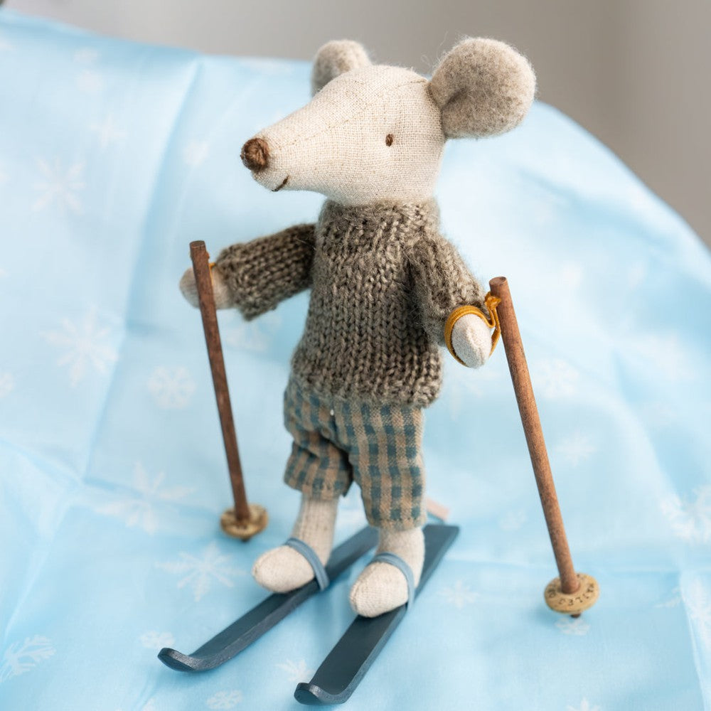 Maileg winter mouse big brother with ski set – Dilly Dally Kids