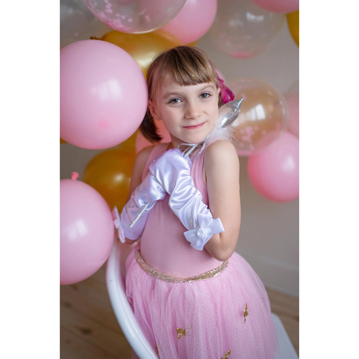 storybook princess gloves, white – Dilly Dally Kids