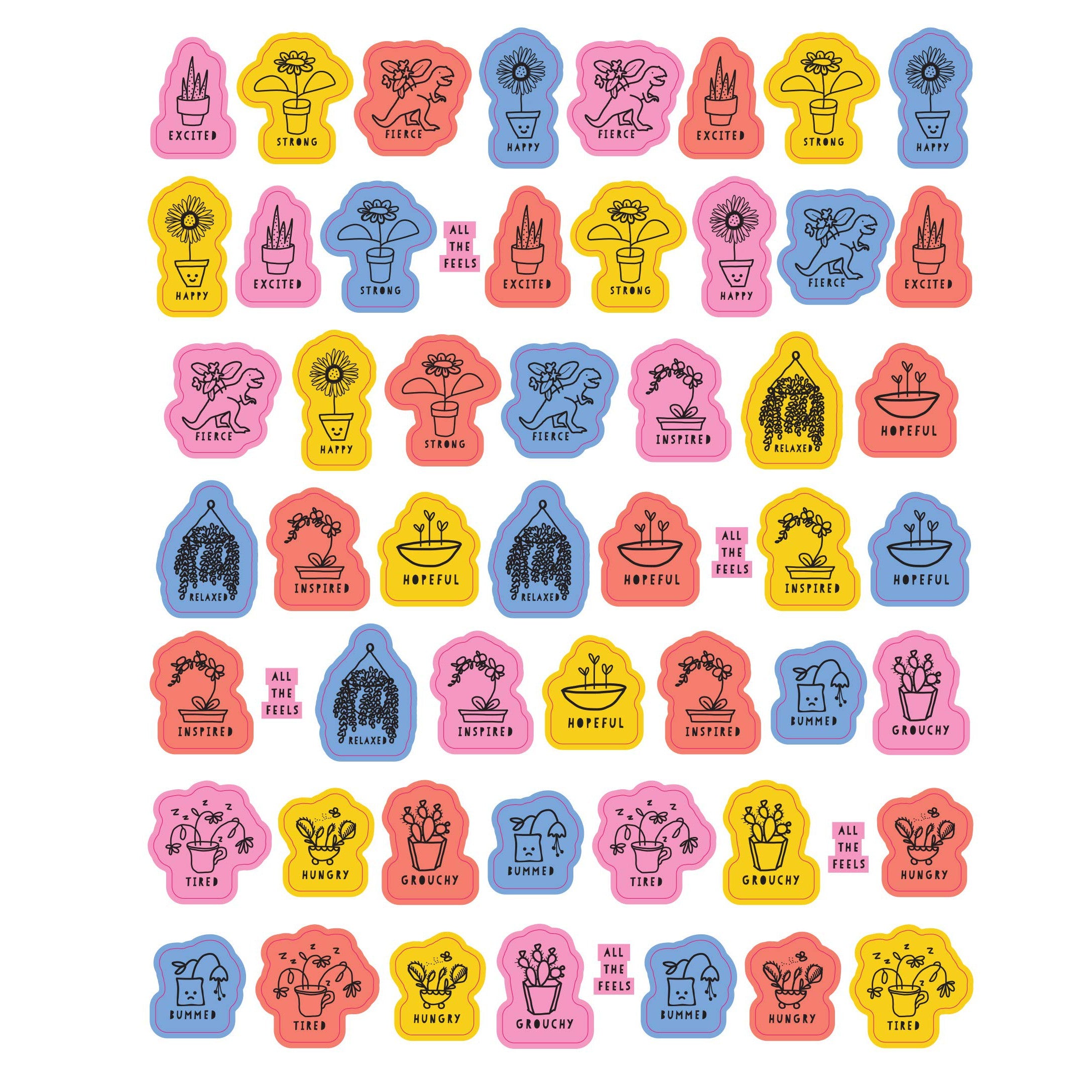 So. Many. Feelings Stickers 2 700 stickers for every mood from Pipsti Dilly Dally Kids