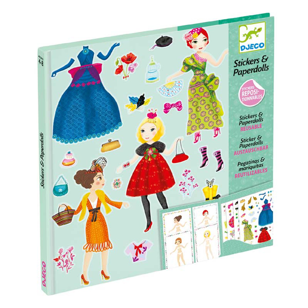 Djeco massive fashion paper dolls – Dilly Dally Kids