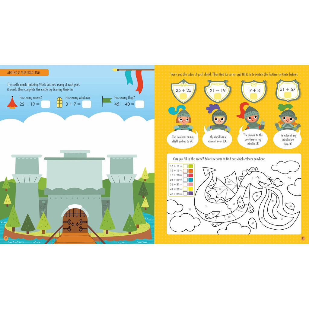 Usborne's pencil and paper math activity book – Dilly Dally Kids