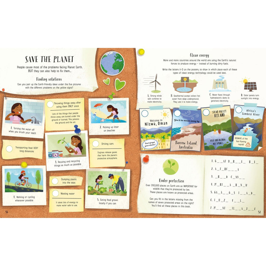 Usborne's planet Earth activity book – Dilly Dally Kids