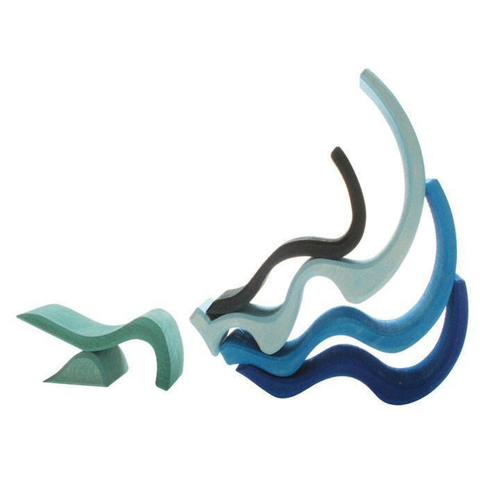 Grimm's small wooden wave stacker – Dilly Dally Kids