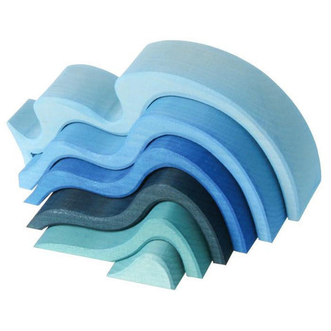 Grimm's wooden wave stacker – Dilly Dally Kids