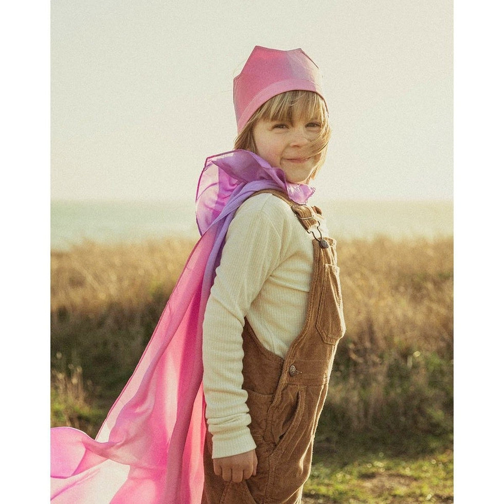 Sarah’s Silks rainbow and lavender veil – Dilly Dally Kids