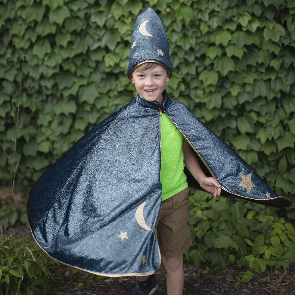 starry night wizard cape and hat set, 5-6 years – Dilly Dally Kids