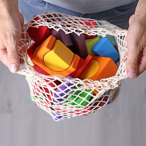 Grimm's wooden building blocks set of 60 – Dilly Dally Kids