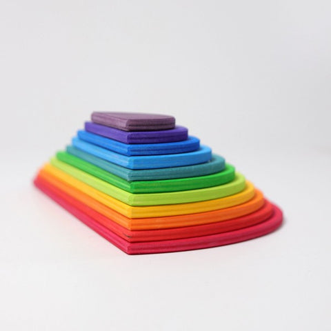 Grimm's large wooden rainbow stacker – Dilly Dally Kids